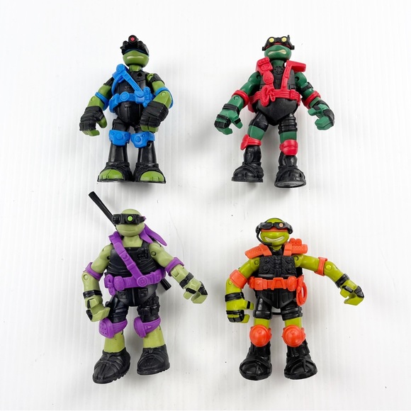 Viacom | Toys | Viacom 23 Set Of 4 Tmnt Stealth Tech Action Figure Toy ...